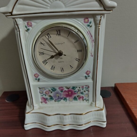 Godinger | Accents | Godinger Tearose Mantle Clock | Poshmark